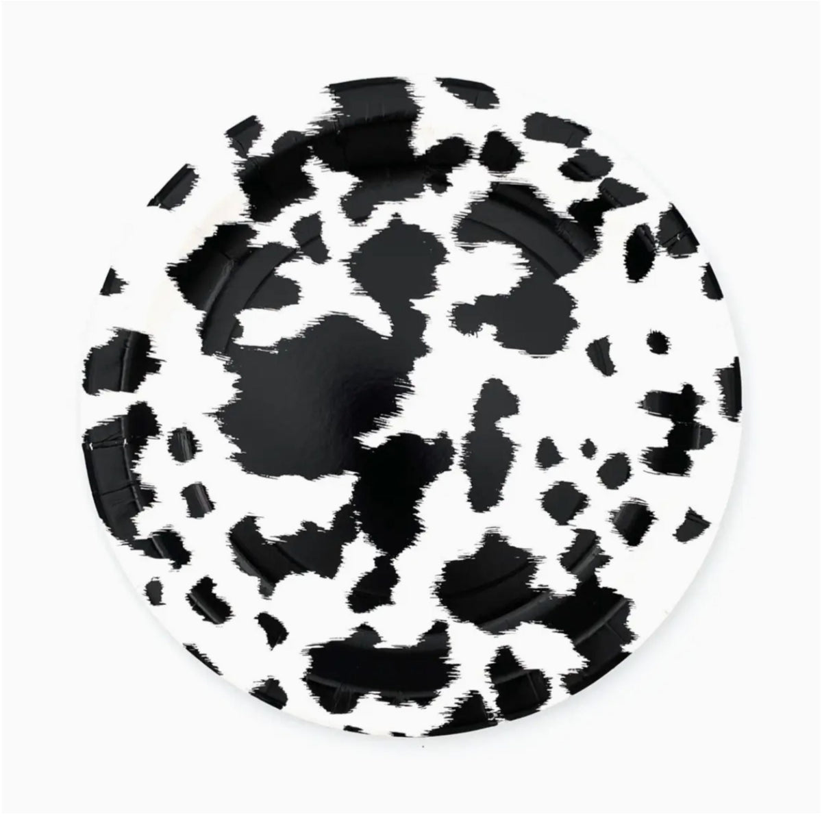 Cow Hide Print Paper Party Dessert Plates | 7.5 Inch | partyHAUS