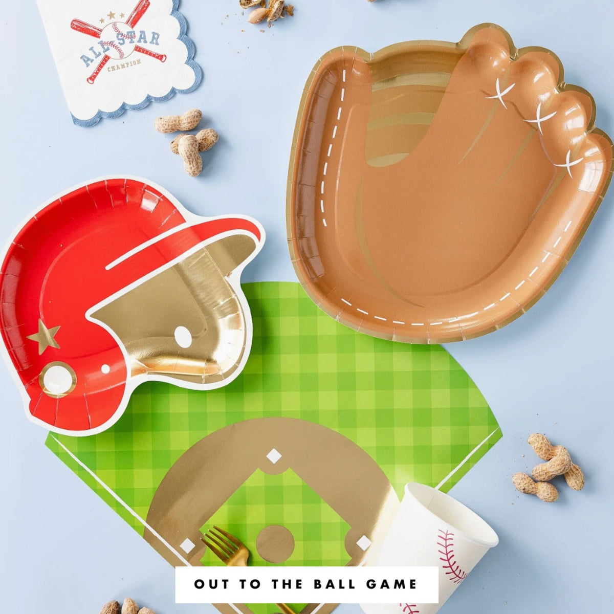 Baseball Field Shaped Party Paper Placemats | partyHAUS