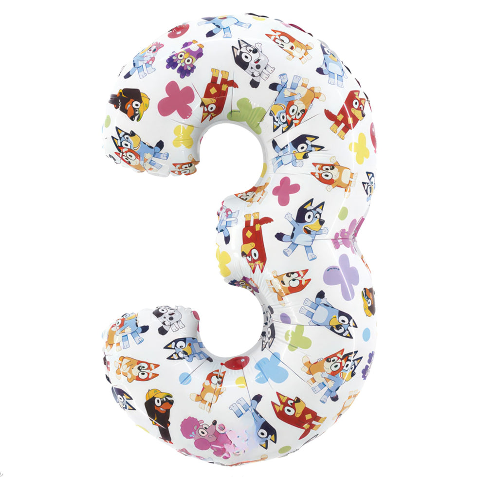 Bluey Dog Number 2 Foil Balloons | partyHAUS