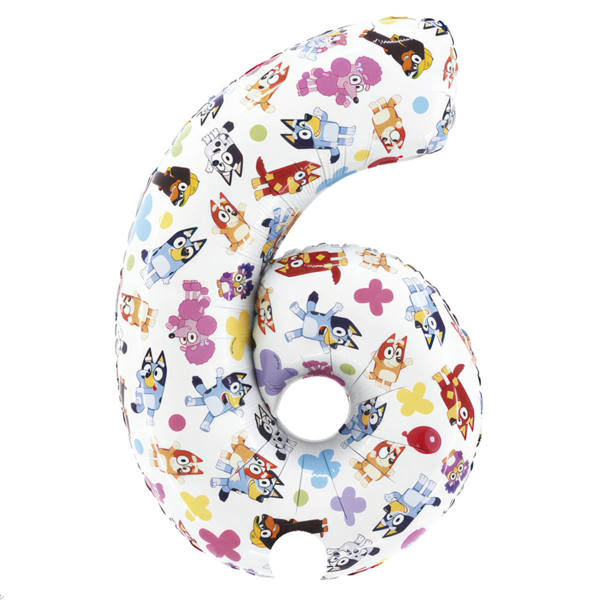 Bluey Dog Number 6 Foil Balloons | partyHAUS