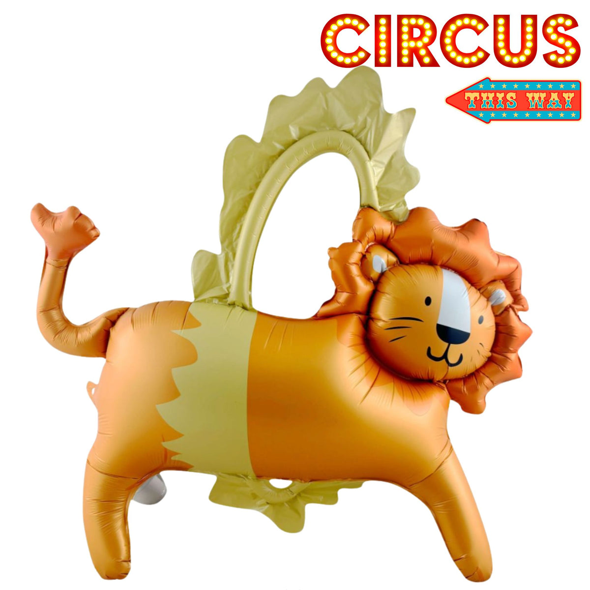 Circus Lion Air Fill Foil Balloons | partyHAUS