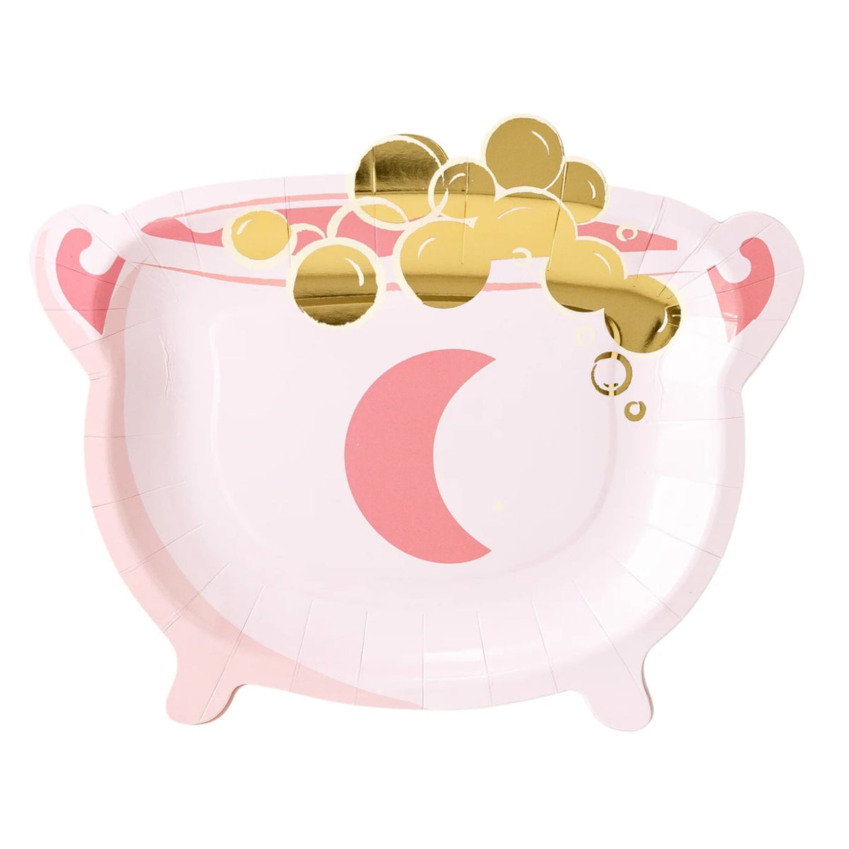 Pink Cauldron Halloween Paper Party Plates | partyHAUS