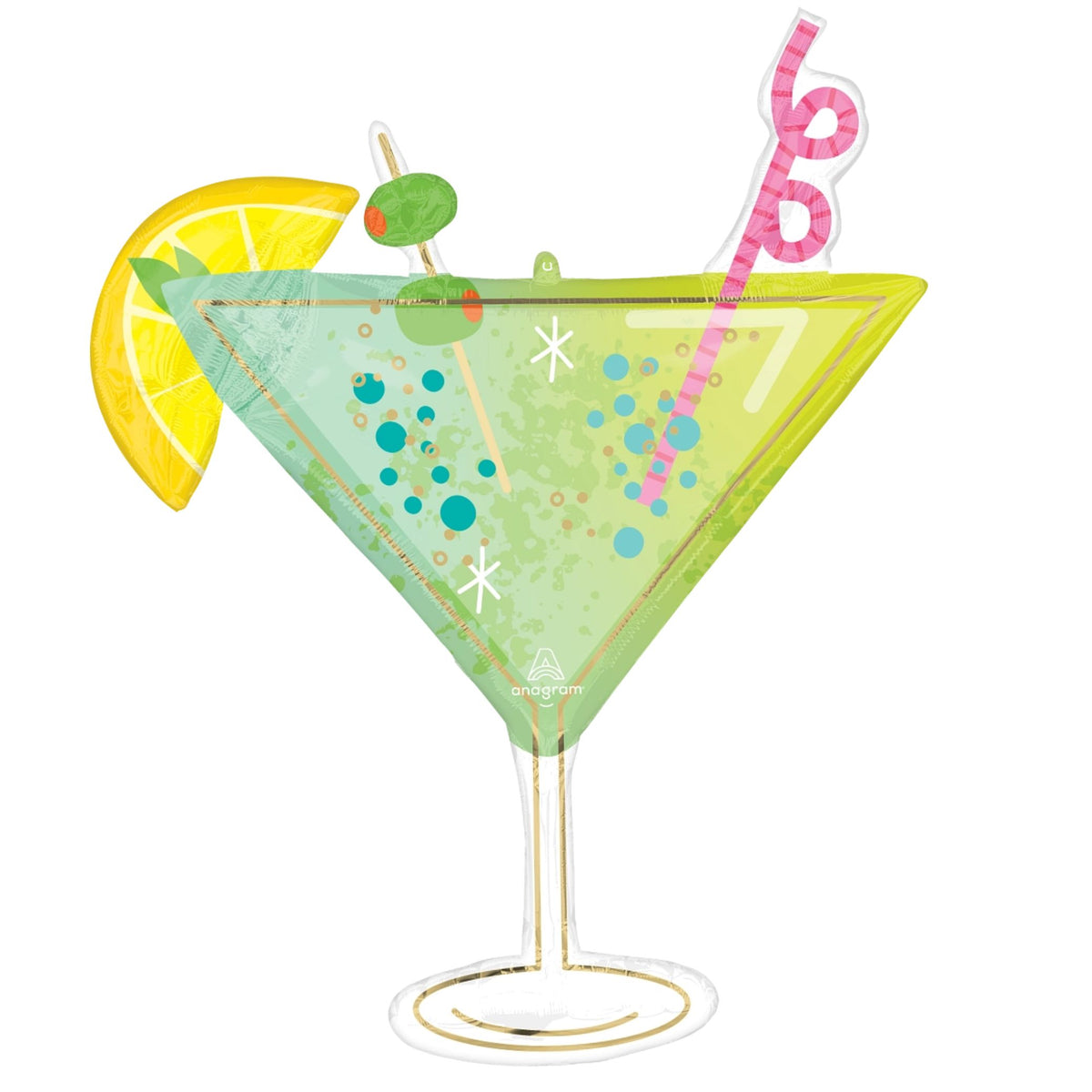 Colorful Martini Cocktail Drink Balloon | partyHAUS