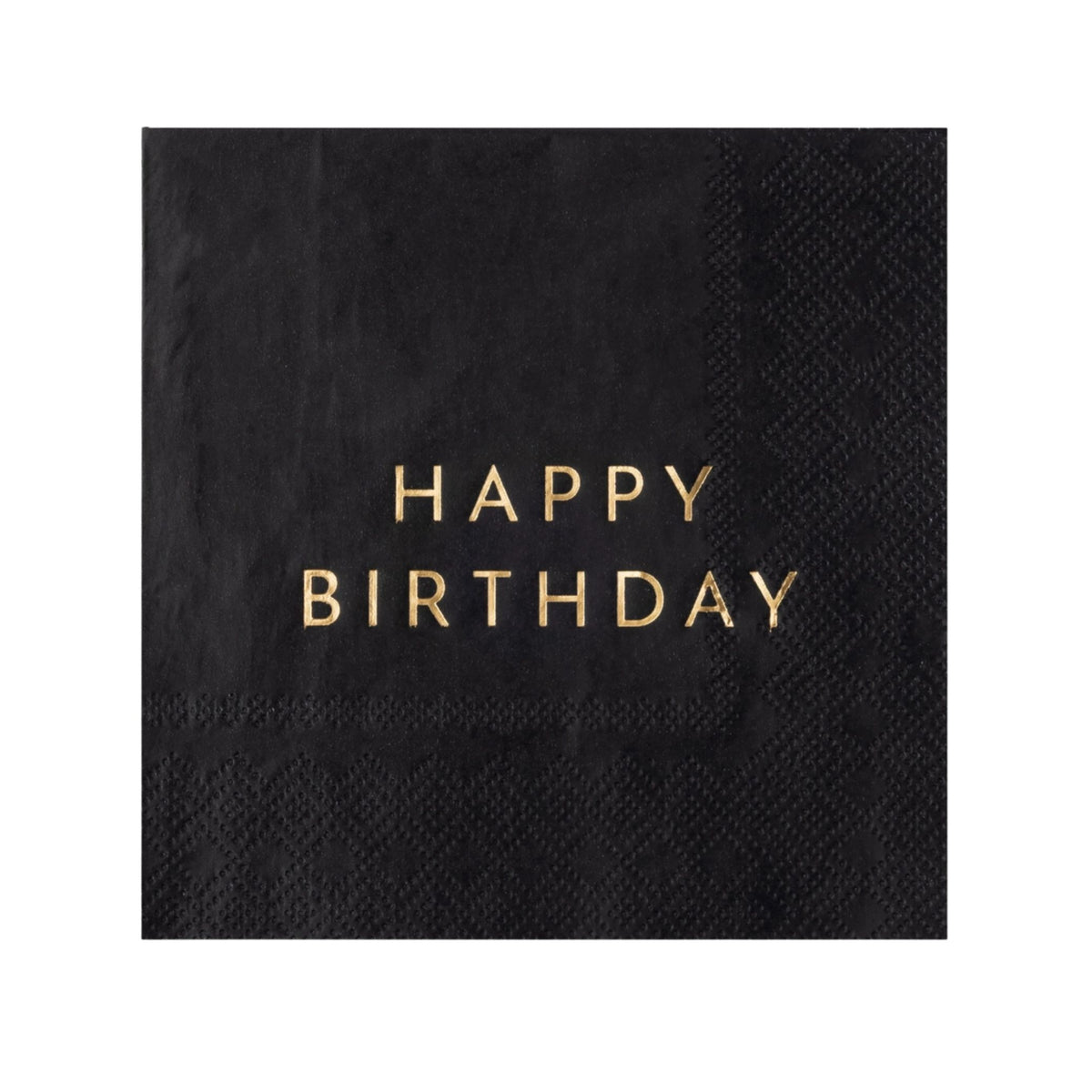 Black Noir Birthday Paper Cocktail Napkins | partyHAUS