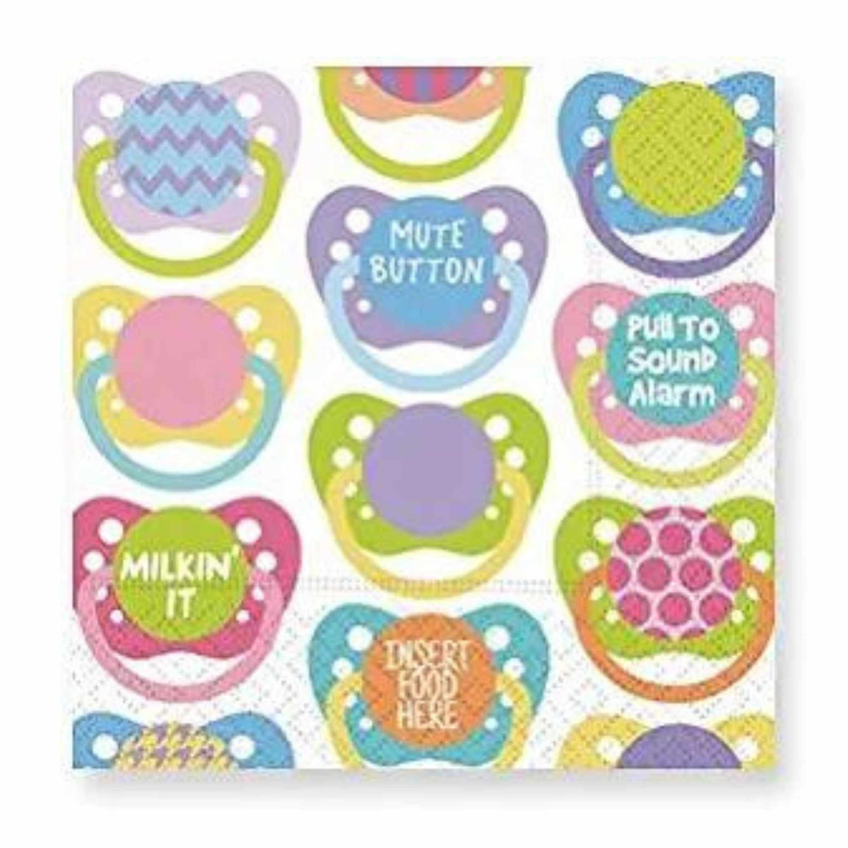Pacify Me Baby Shower Paper Napkins | partyHAUS