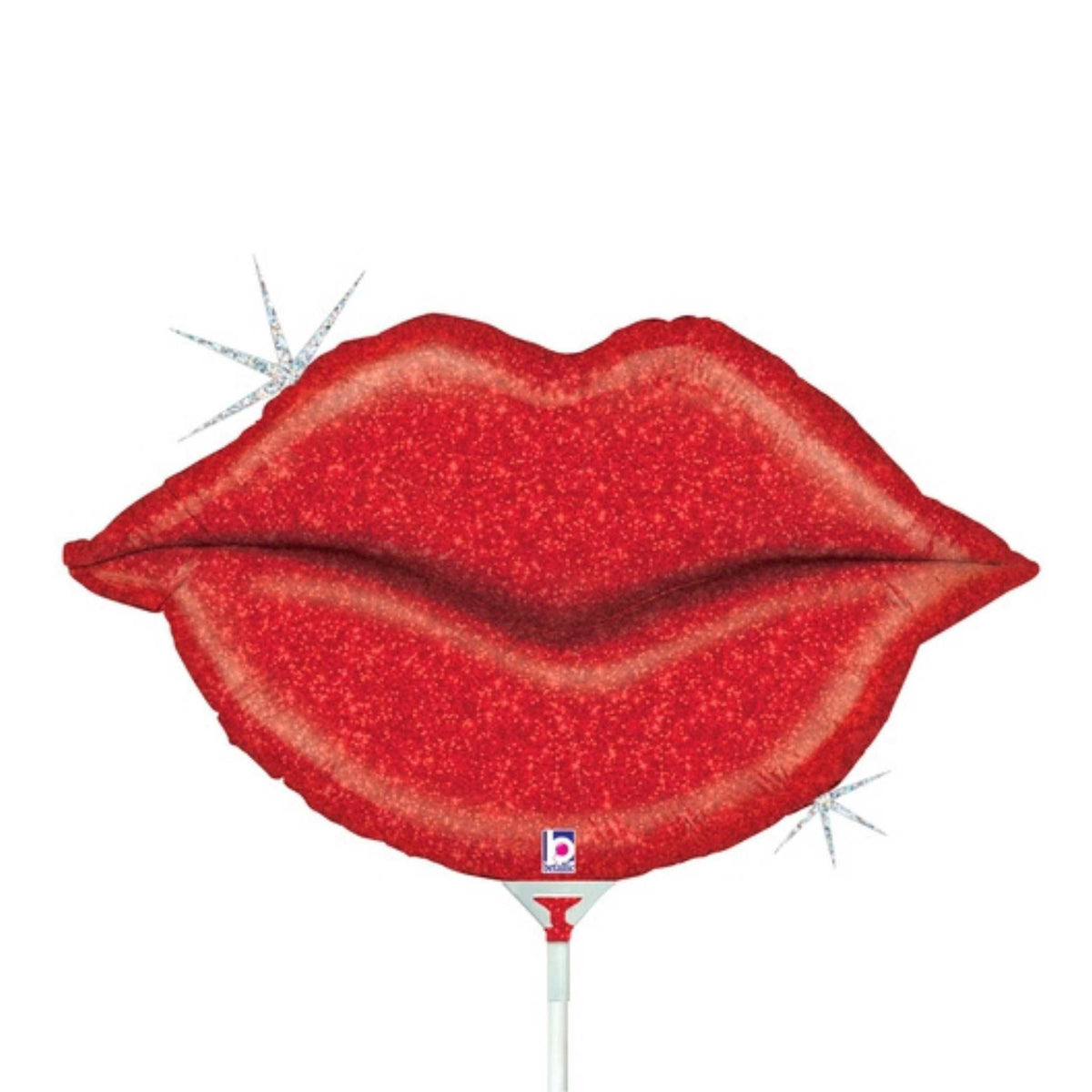 Glitter Kissy Red Lip Balloons | 15 Inch | partyHAUS