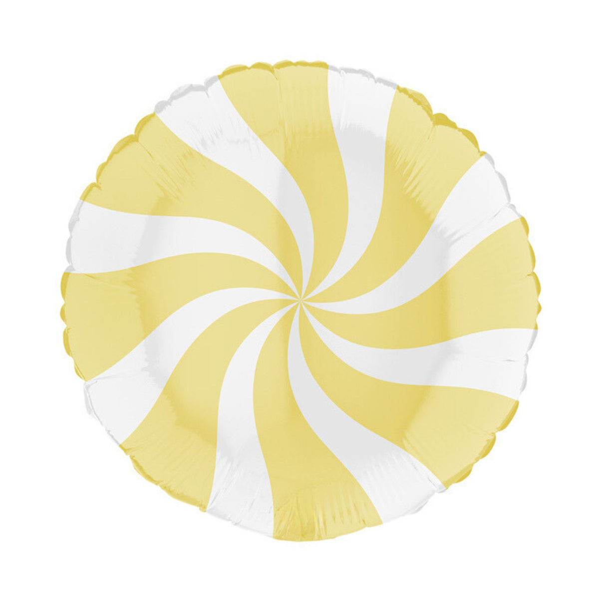Pastel Yellow Candy Swirls Foil Balloons | 18 INCH | partyHAUS