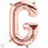 Rose Gold Letter G Balloons | 16 Inch | partyHAUS