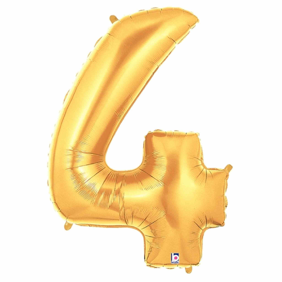 40 Inch Gold Number 4 Balloons | partyHAUS
