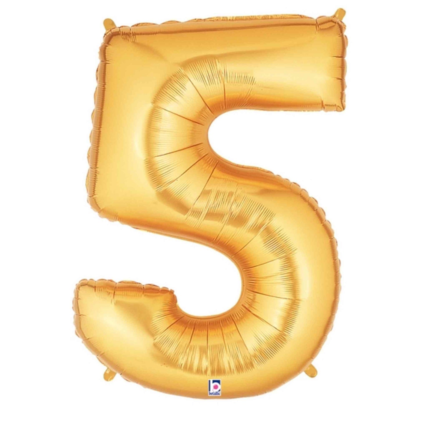 Gold Number 5 Balloons | partyHAUS