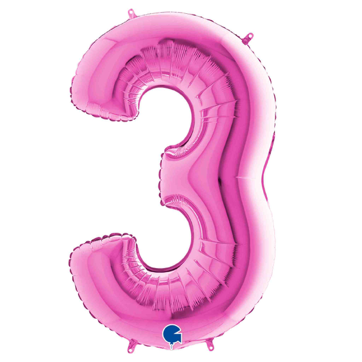 Fuchsia Pink Number 3 Balloons | 14 inch | partyHAUS
