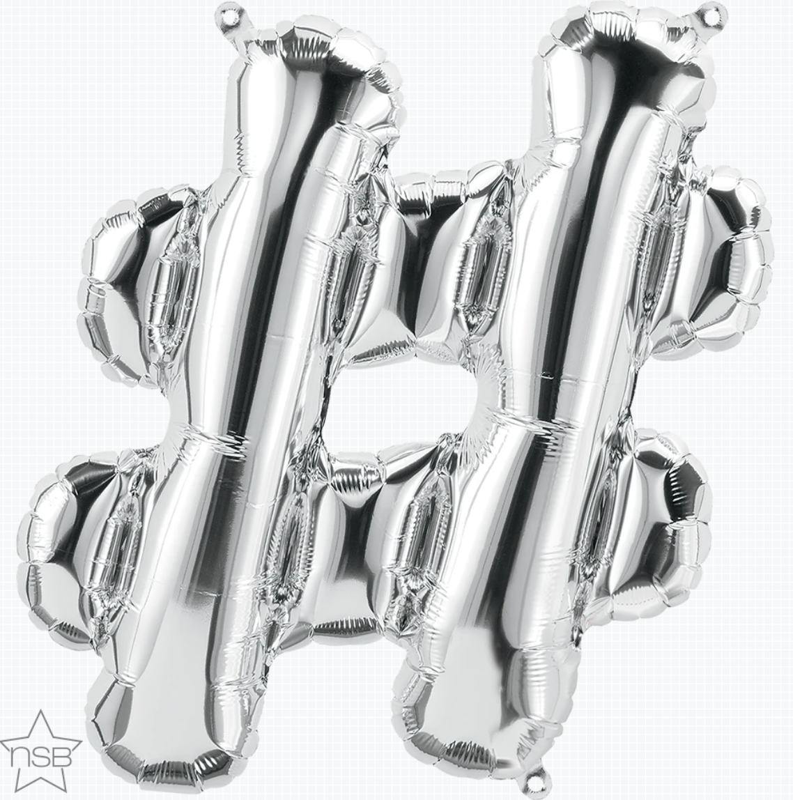 Silver Number Balloons | 16 Inch | partyHAUS