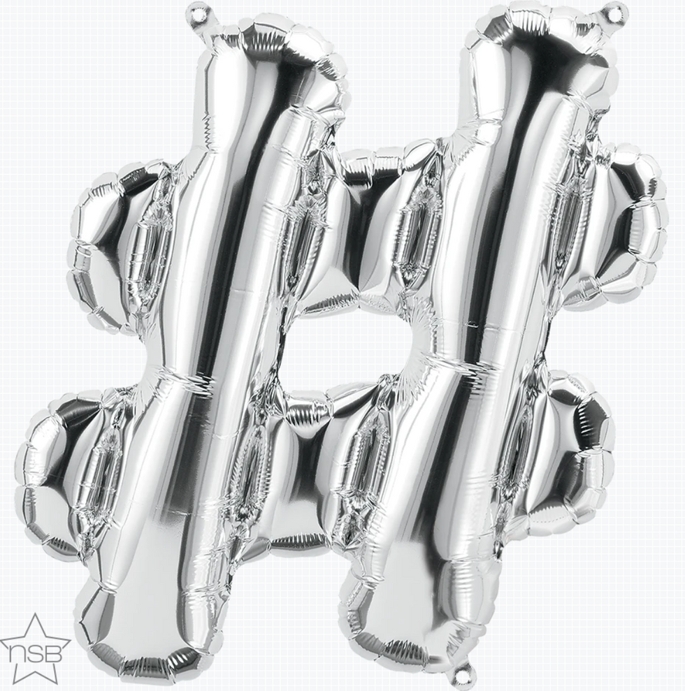 Silver Number Balloons | 16 Inch | partyHAUS