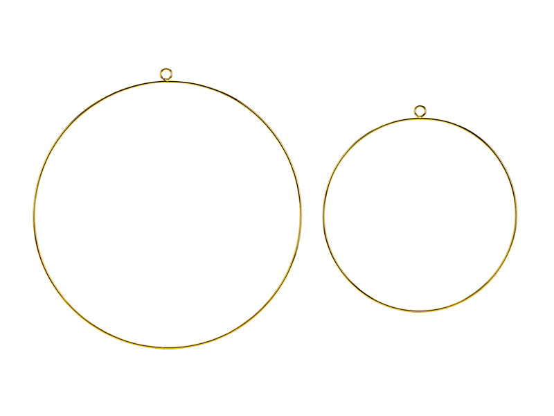 DIY Gold Metal Craft Hanging Rings l Package of 2 – partyHAUS