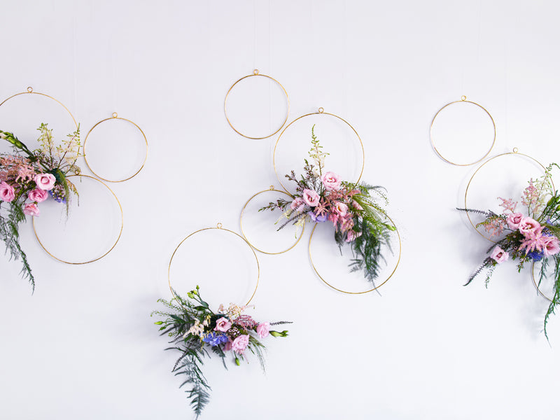 DIY Gold Metal Craft Hanging Rings l Package of 2 – partyHAUS