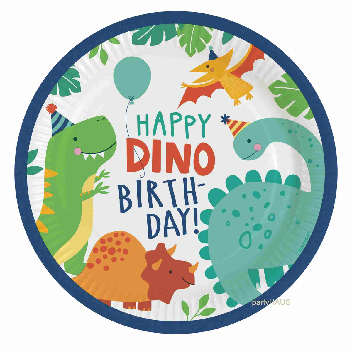 Large Dinosaur Party Paper Plates | partyHAUS