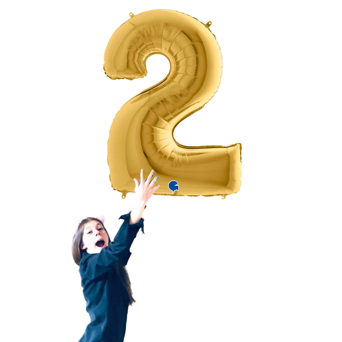 40 Inch Gold Number Balloons | partyHAUS