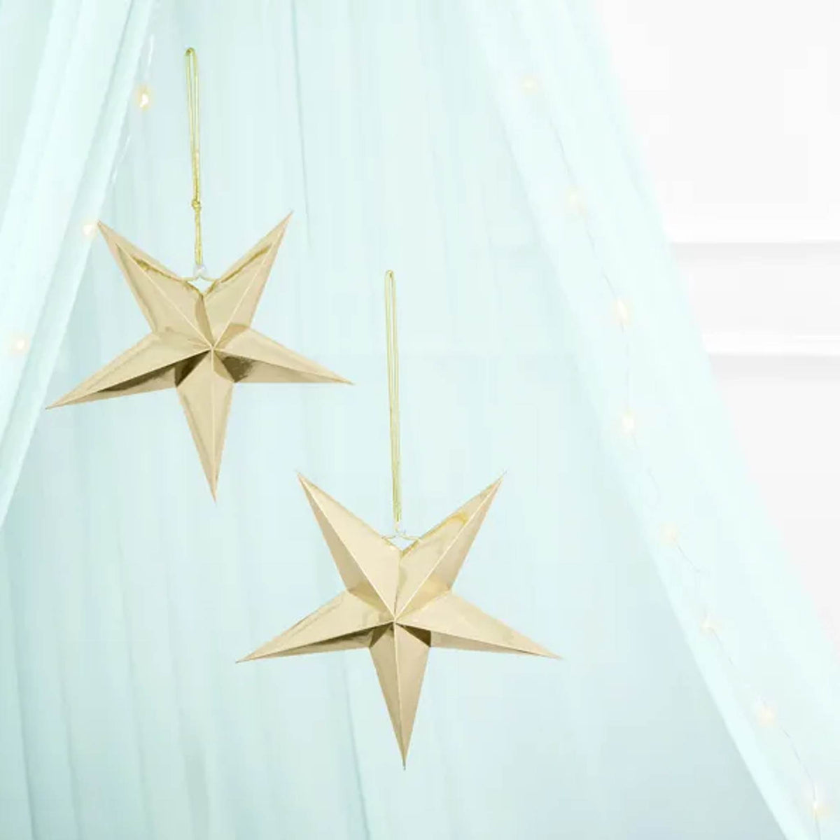 Metallic Gold Star Paper Decorations | partyHAUS