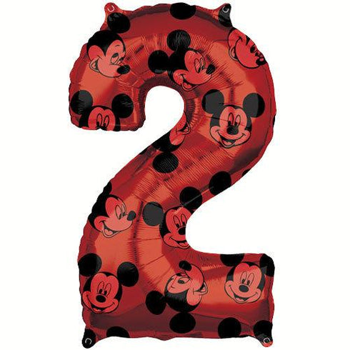 Mickey Mouse Red Number 2 Balloon | Licensed – partyHAUS