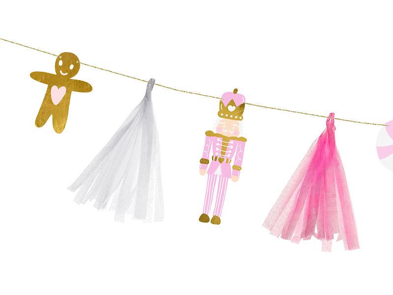 Pretty Pink Nutcracker Christmas Paper Garland | partyHAUS