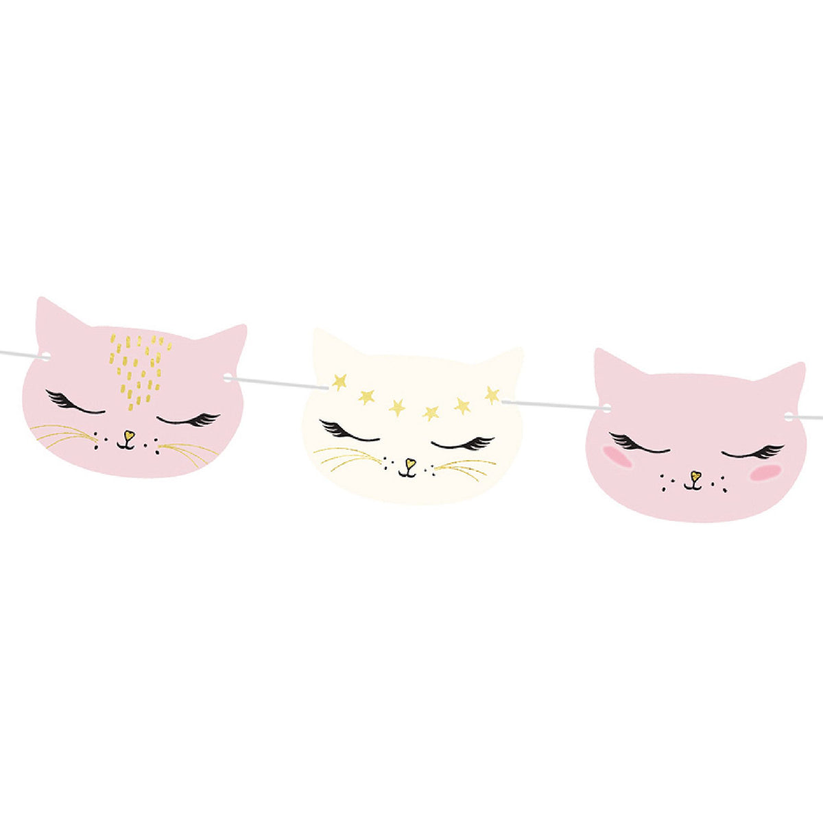 Pink Cat Paper Hanging Banner | partyHAUS